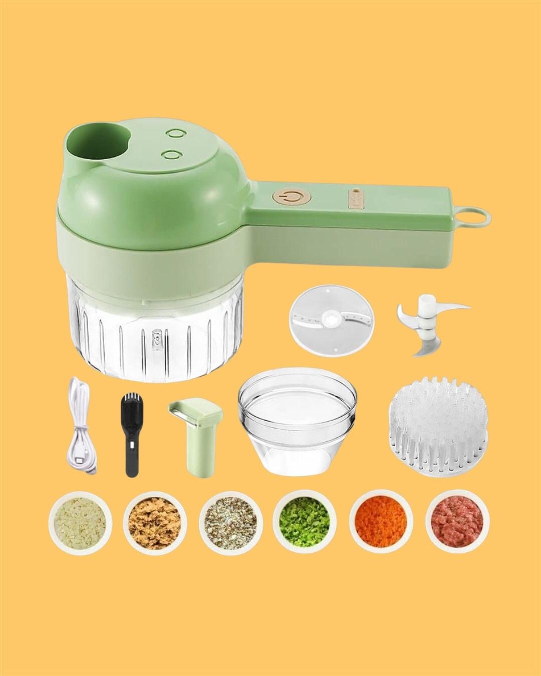 4 in 1 Portable Electric Vegetable Cutter Set – Supremio